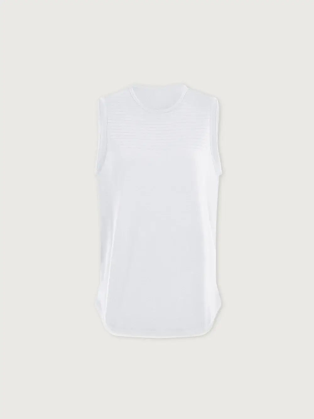 NOLAN SEAMLESS LONGLINE TANK-WHITE | Embellish