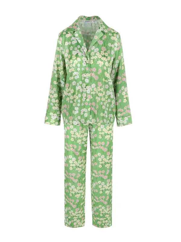 PYJAMA LOUIS BLOUSE - GREEN | Embellish