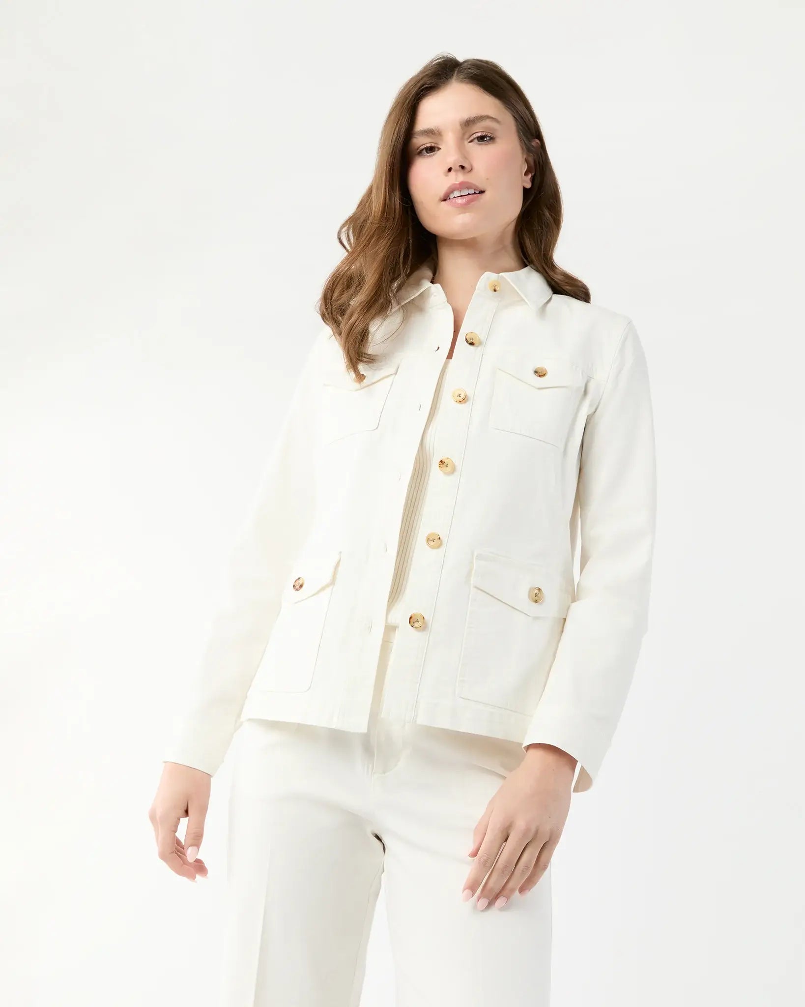 FIELD JACKET - IVORY CANVAS | Embellish