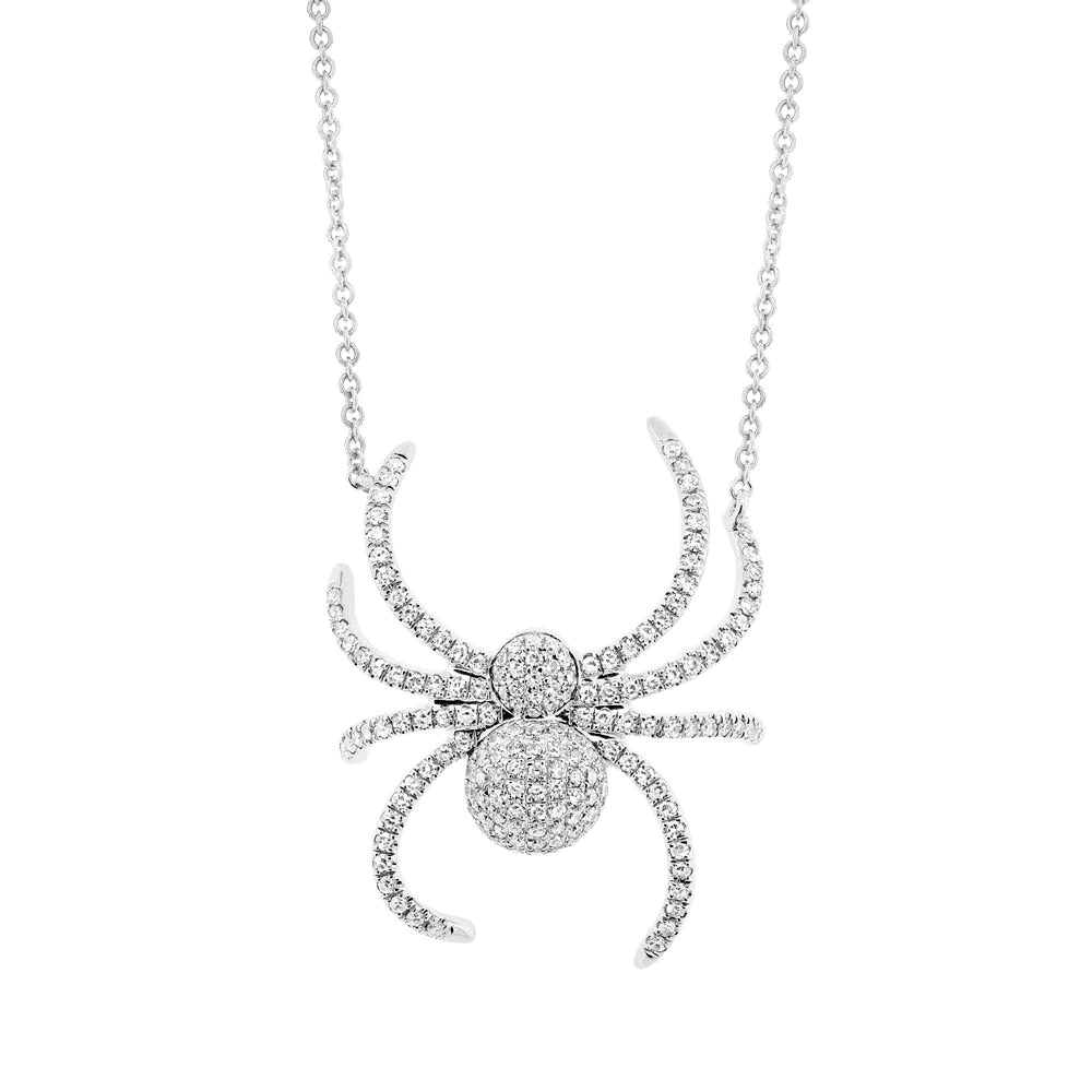 PAVE DIAMOND SPIDER NECKLACE | Embellish
